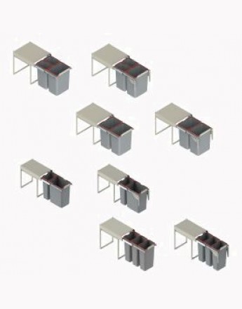 Kitchen Waste Bins Solutions - Dual, Pull Out Bins - Rejs Ltd UK